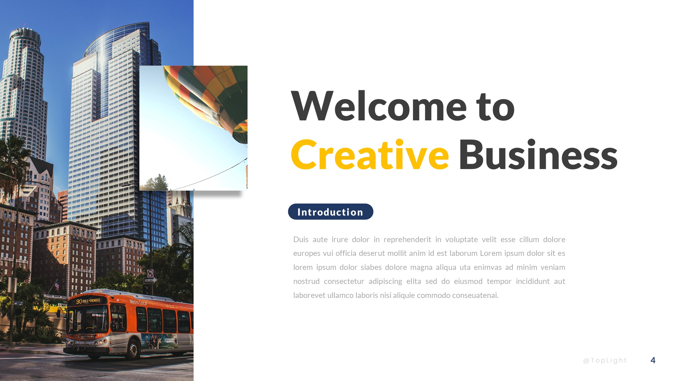 Top Light - Keynote Presentation Template, Presentation Templates ...