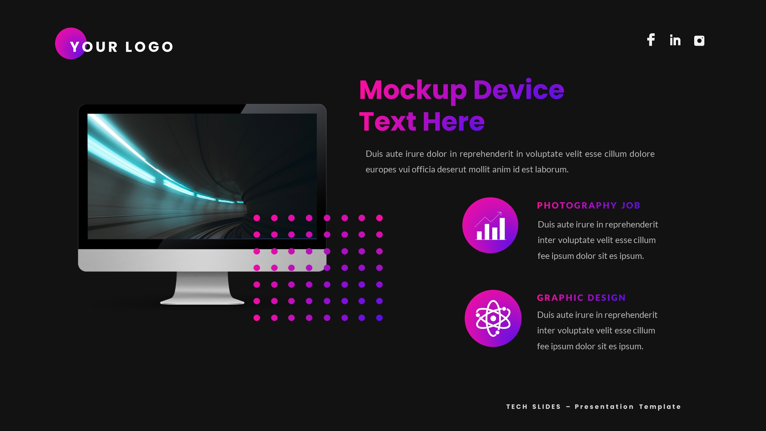 Tech Slides - Keynote Presentation Template, Presentation Templates