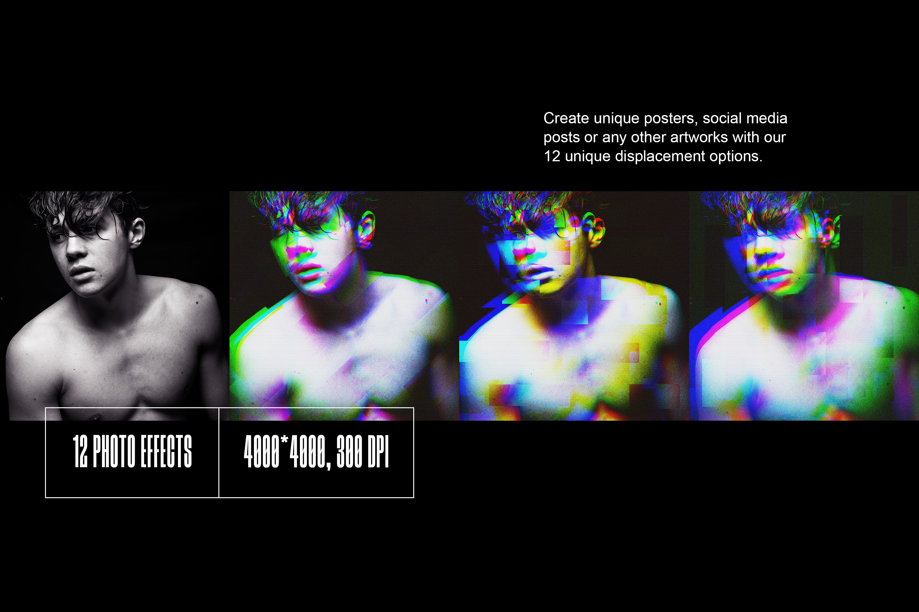 Classic Glitch Effects Collection, Add-ons | GraphicRiver