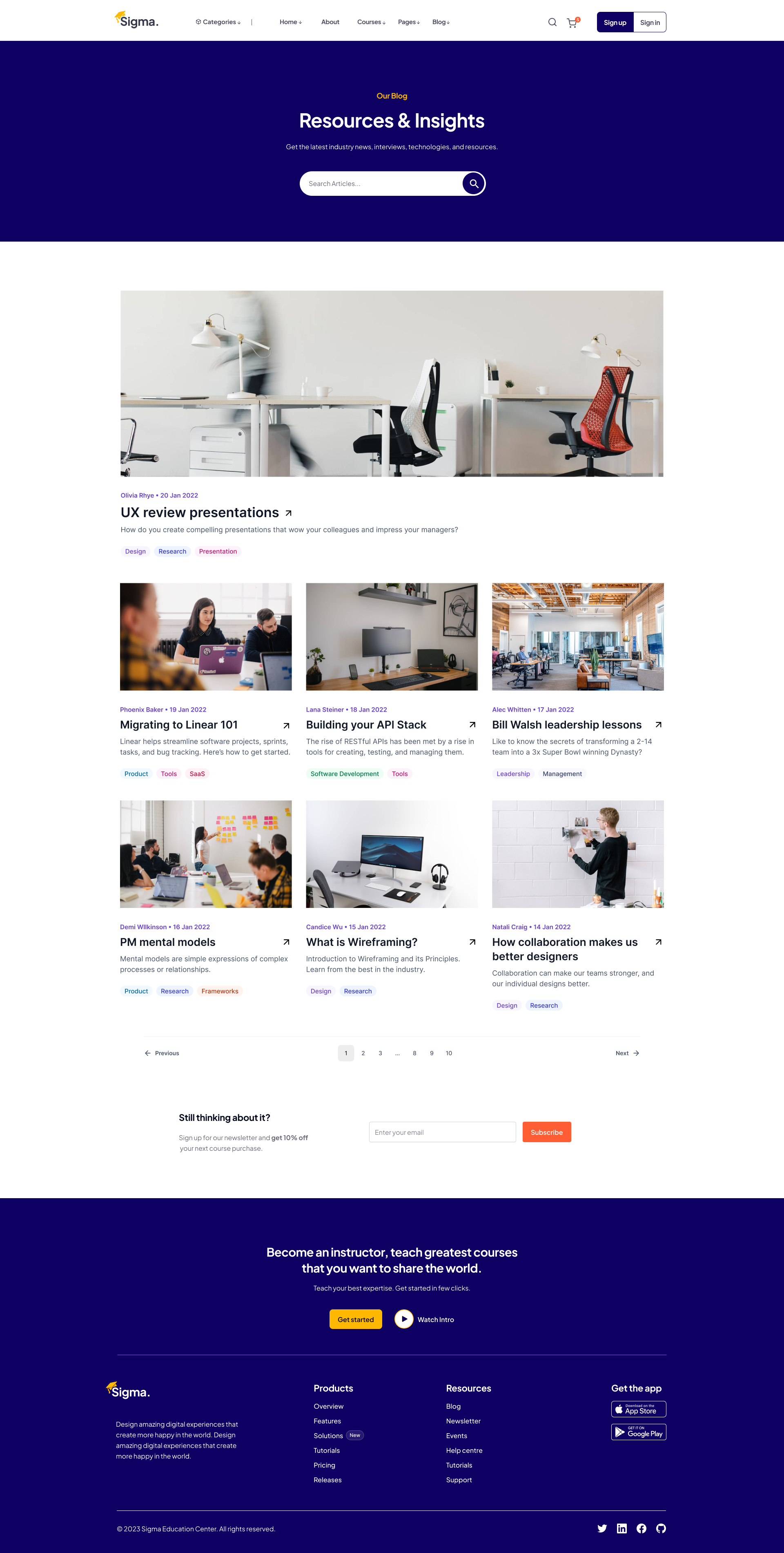 Sigma - LMS Solution Figma Template by themexplosion | ThemeForest