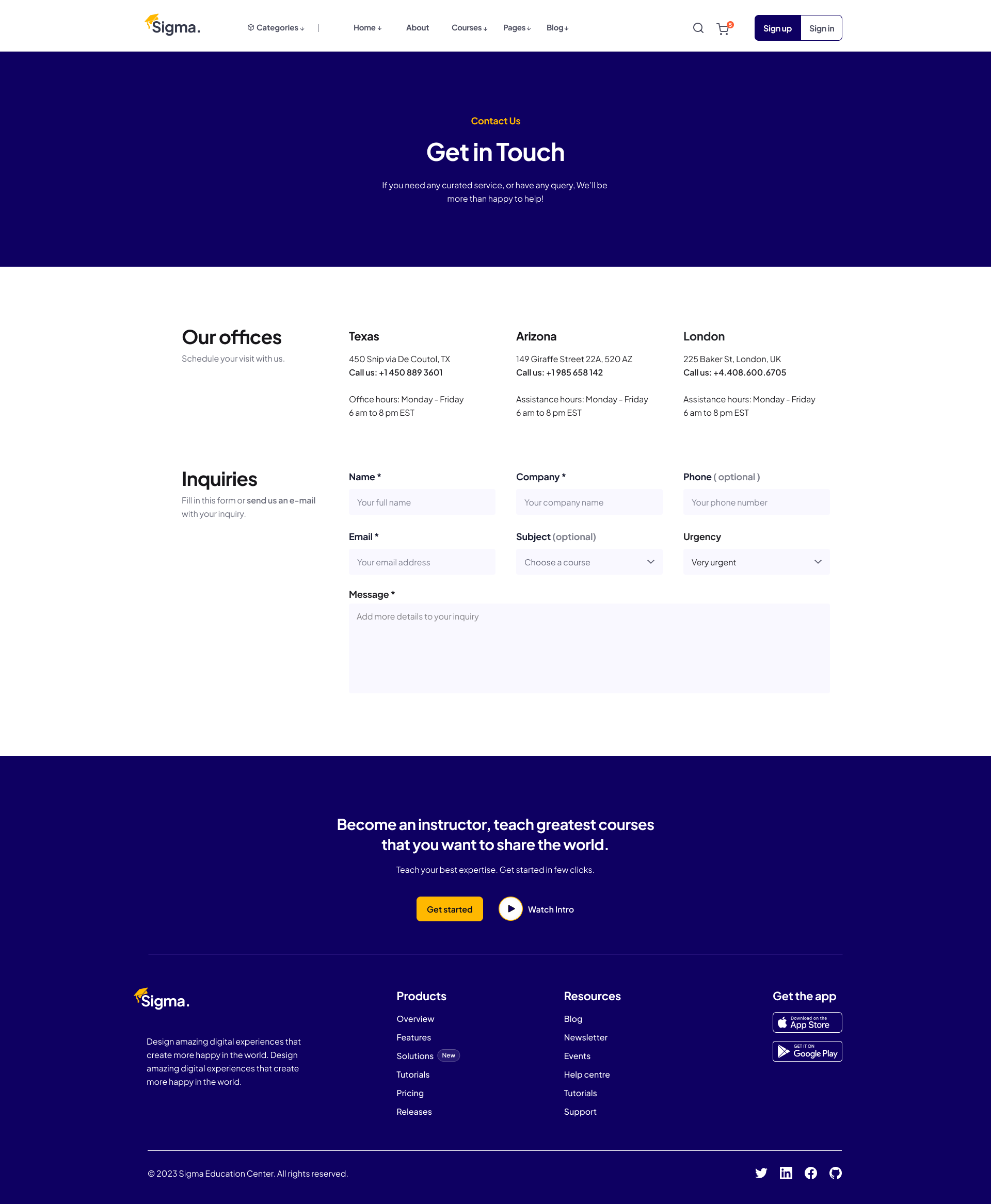 Sigma - LMS Solution Figma Template by themexplosion | ThemeForest