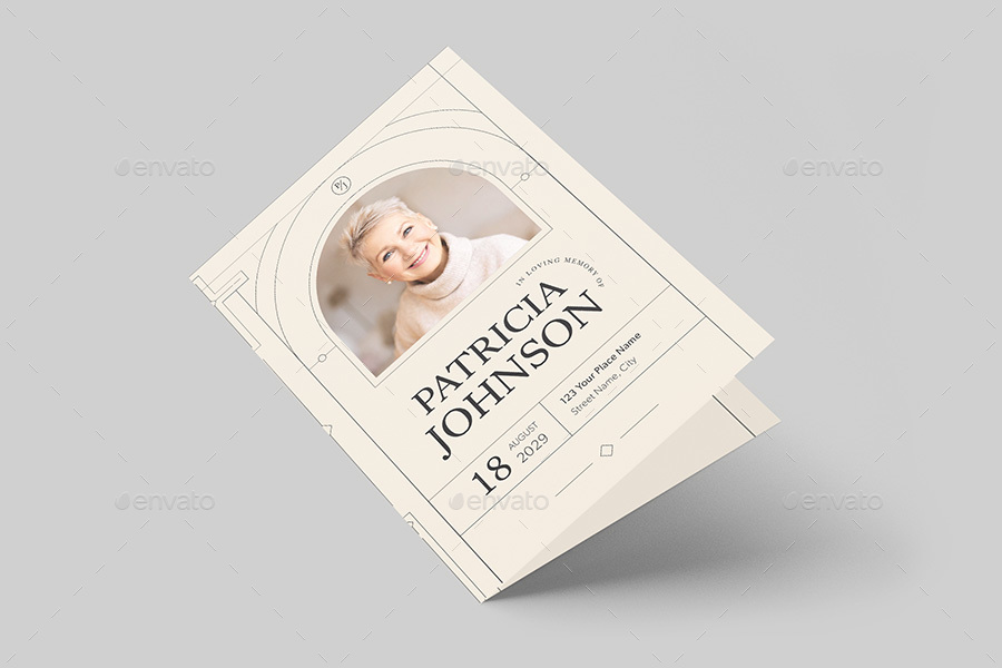 Funeral Program Template, Print Templates | GraphicRiver