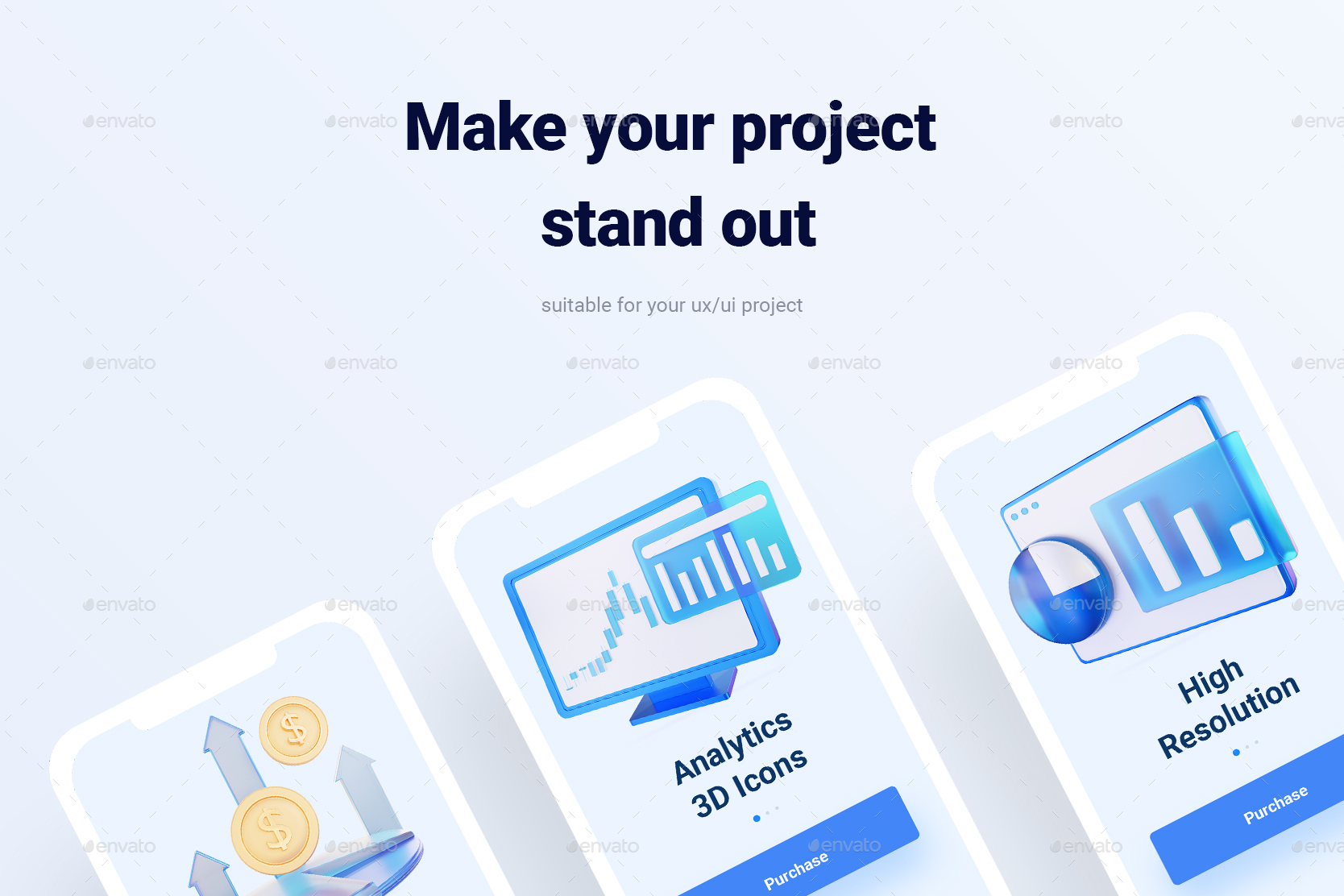 Data Analytics 3D Icon Set, Graphics | GraphicRiver