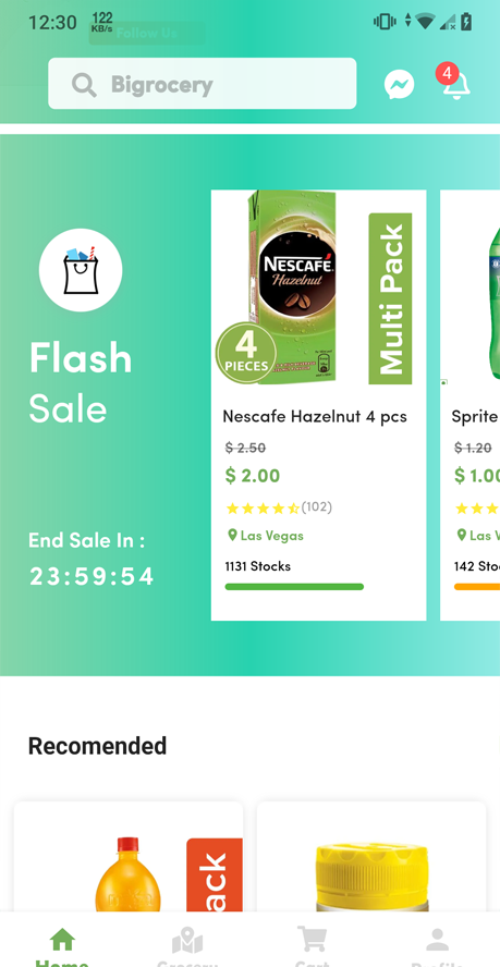 GoMart - Flutter Grocery Store App in flutter 3.0 by JeffDeveloper