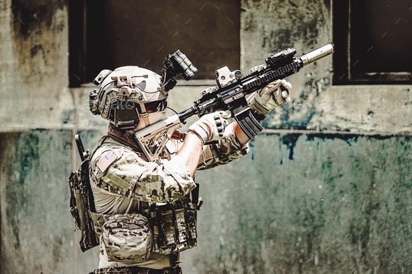Special forces soldier with rifle Stock Photo by FoToArtist_1 | PhotoDune