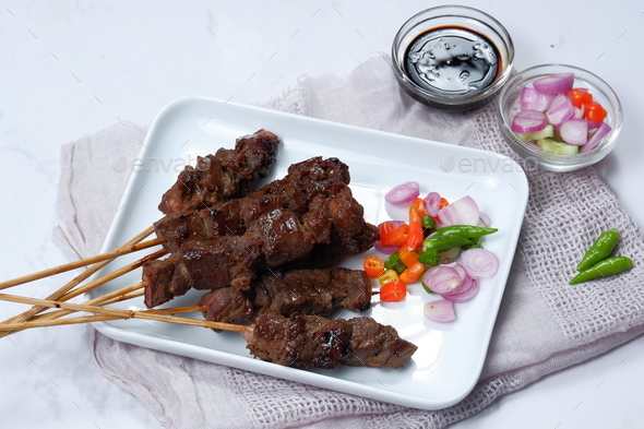Homemade Indonesian Satay (Sate) is Popular Menu for Idul Adha (Eid al ...