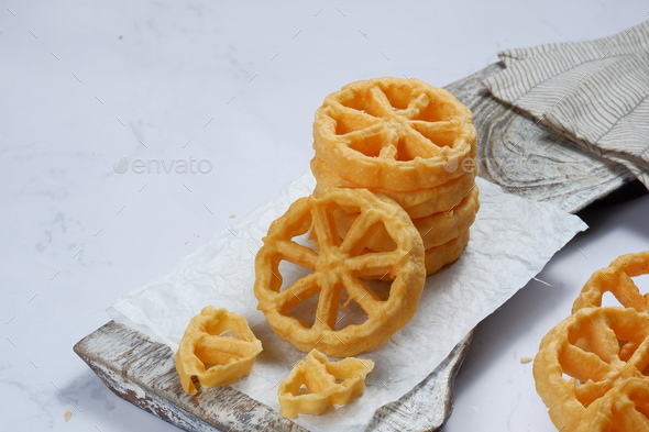 kembang goyang is an indonesian traditional crispy snack .also known in ...
