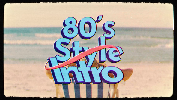 80s Style Intro, Premiere Pro Templates | VideoHive