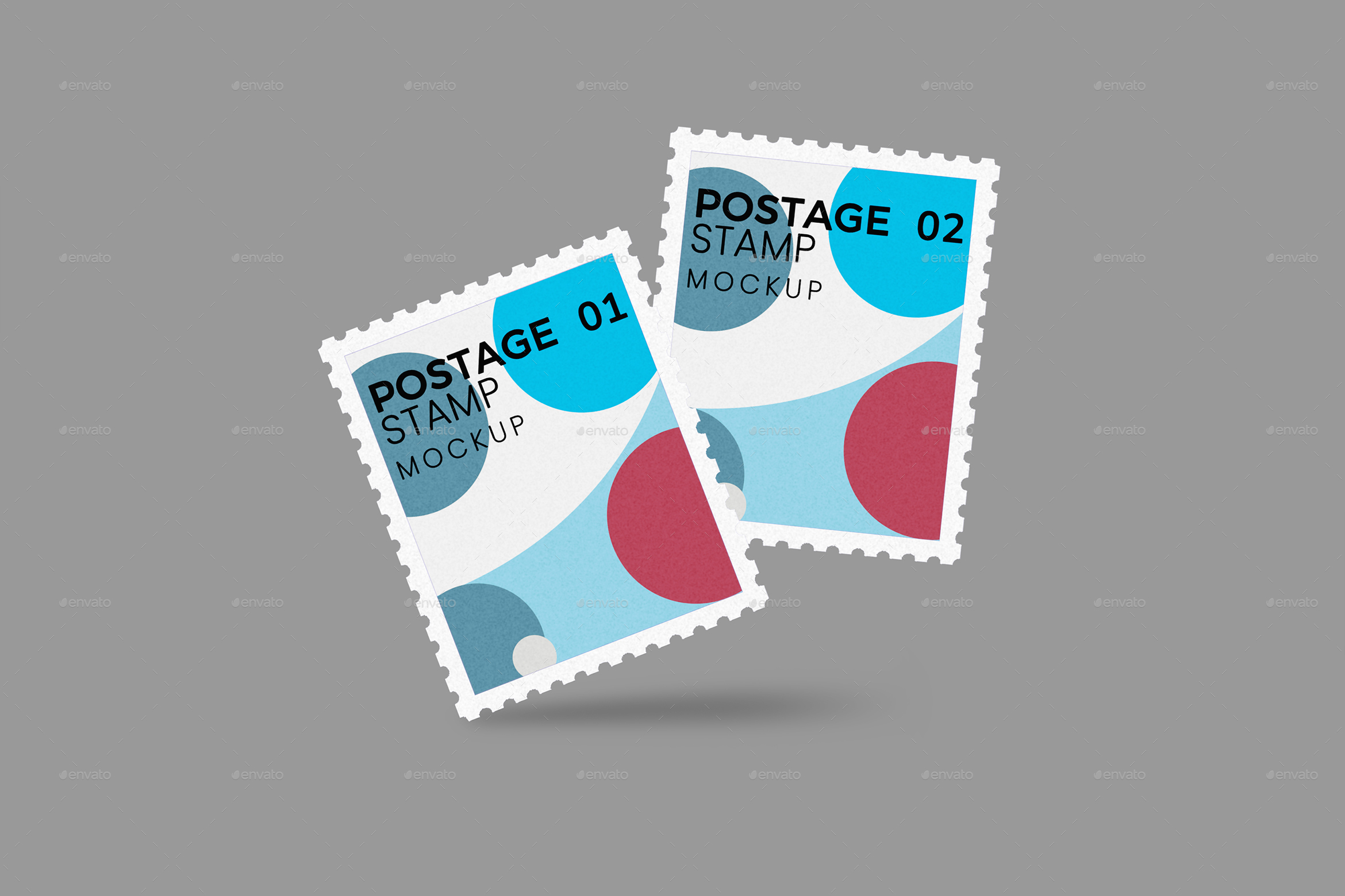 Postage Stamp Mockup, Graphics | GraphicRiver