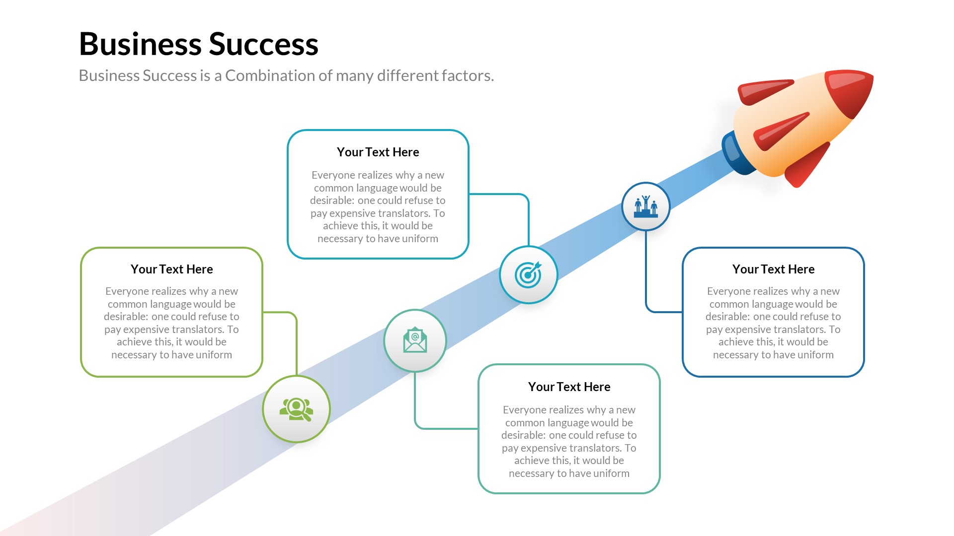 Business Success Infographics Powerpoint Template, Presentation Templates