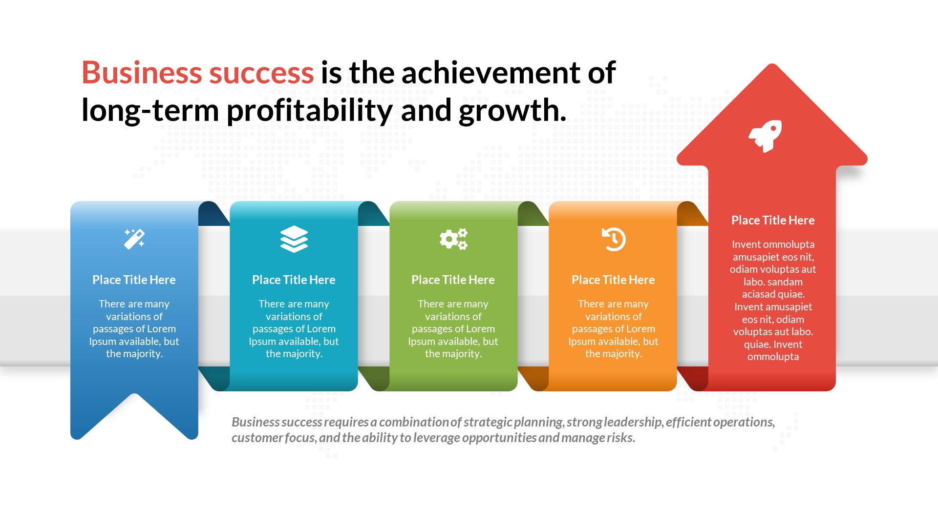 Business Success Infographics Powerpoint Template, Presentation Templates