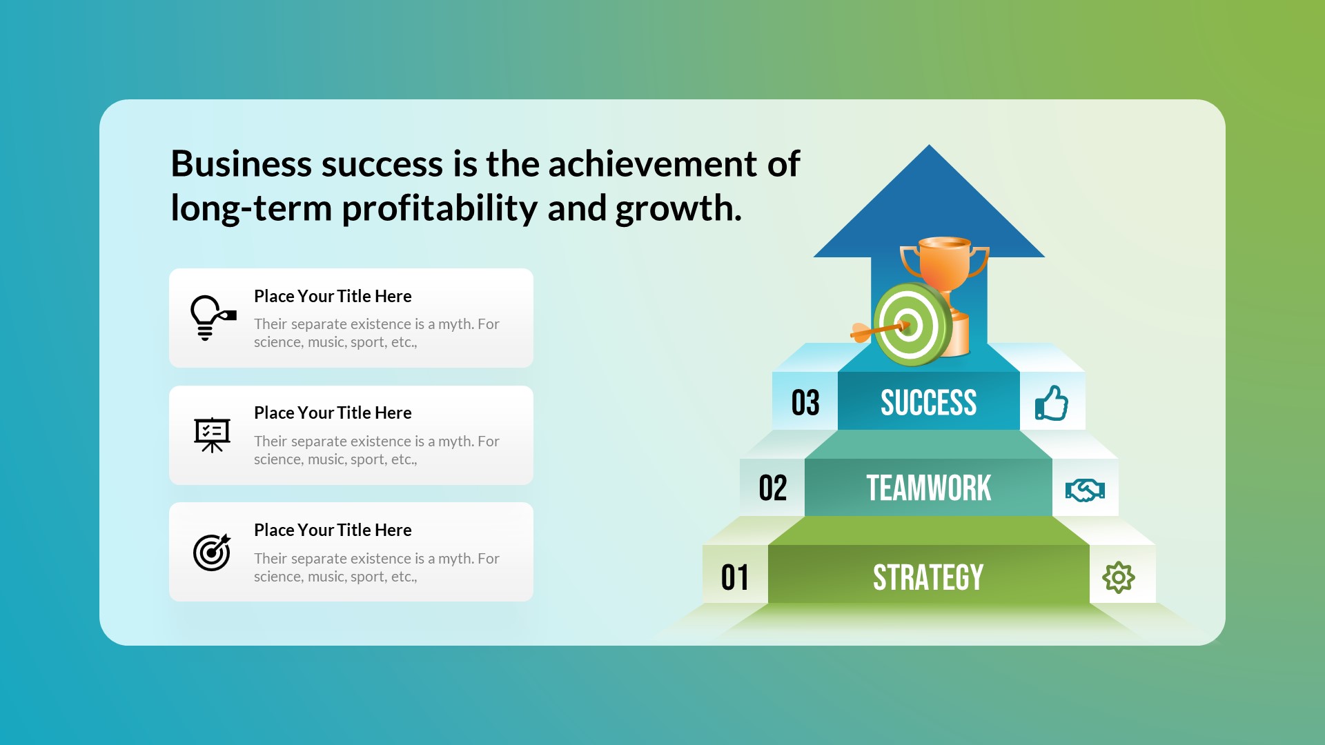 Business Success Infographics Powerpoint Template, Presentation Templates