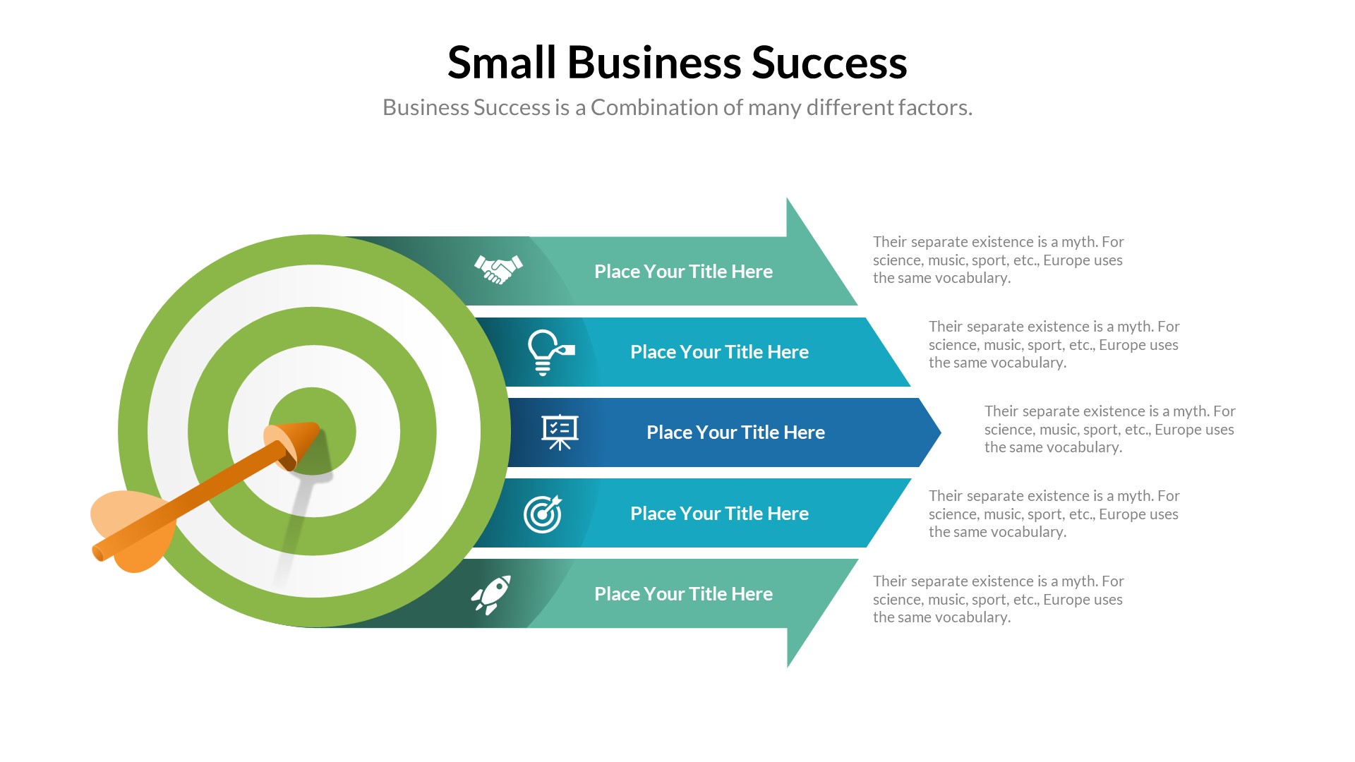 Business Success Infographics Powerpoint Template, Presentation Templates