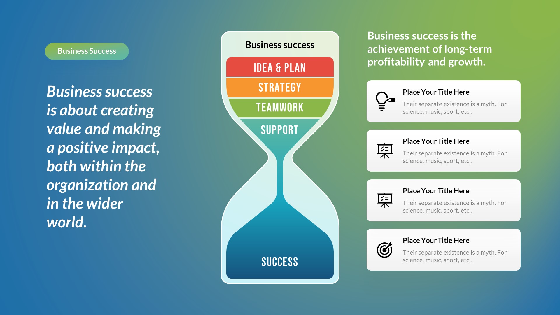 Business Success Infographics Powerpoint Template, Presentation Templates