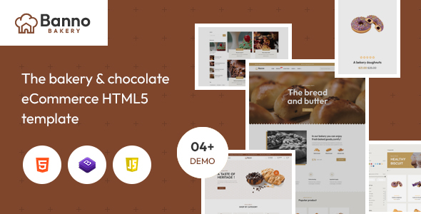 Banno - The Bakery & Chocolate eCommerce HTML5 Template by spacingtech ...