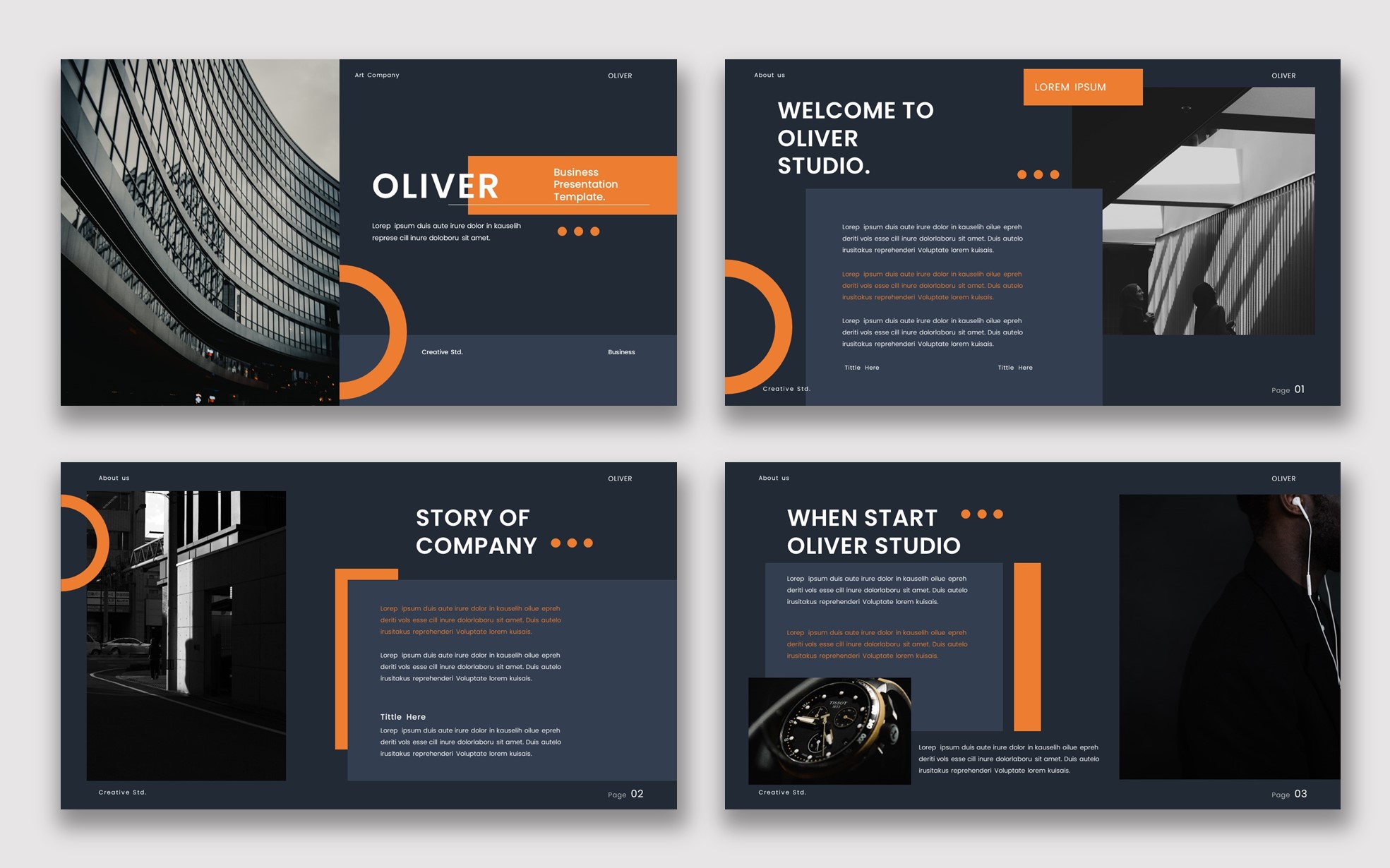 Oliver - Business PowerPoint Presentation Template, Presentation Templates