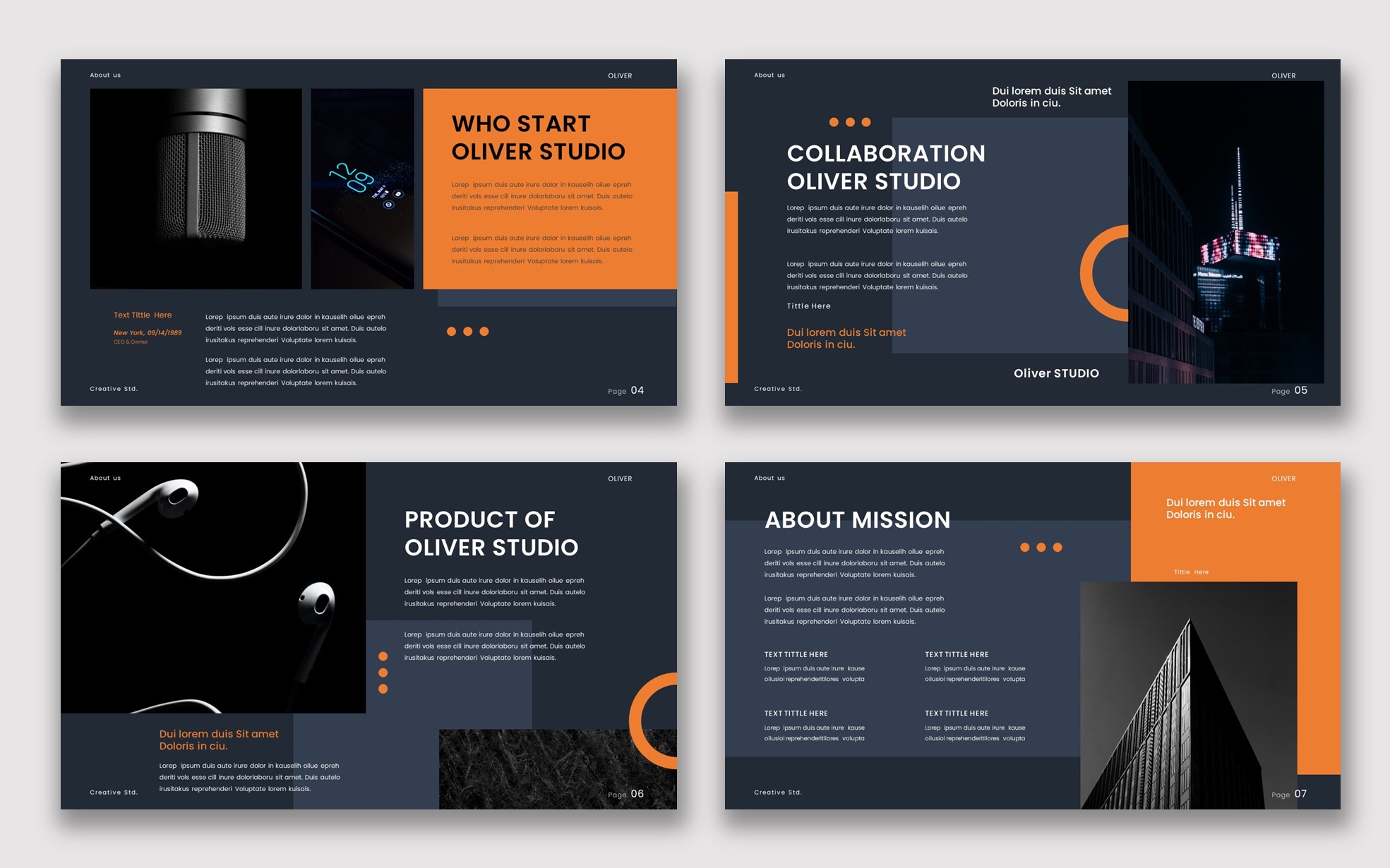 Oliver - Business PowerPoint Presentation Template, Presentation Templates