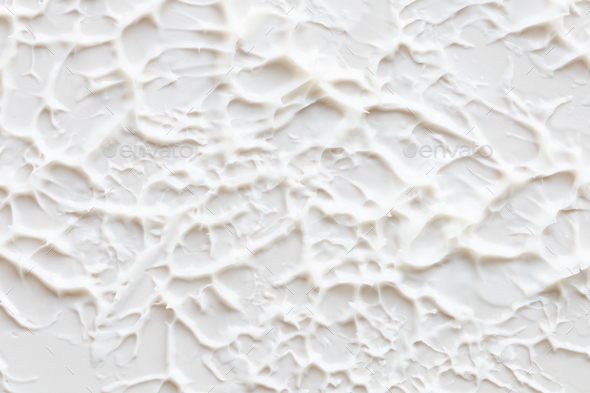 Swatch of white cream texture, cosmetics for face and body on a ...