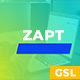 Zapt - Saas Technology Google Slide Template, Presentation Templates