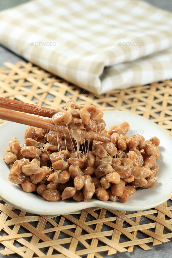 Natto Fermented Soybean with Stinky Smell Stock Photo by ikadapurhangus