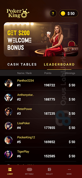 2 App Template | Online Poker Gaming App Template | Multiplayer Card ...