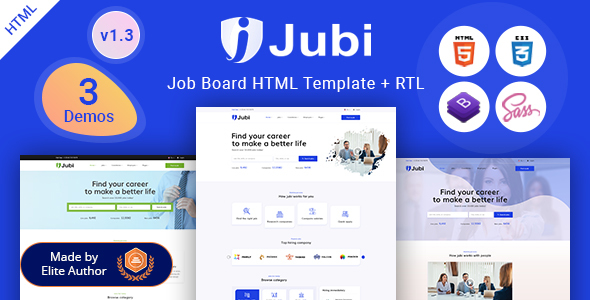 Jubi - Job Board Bootstrap 5 Template by EnvyTheme | ThemeForest