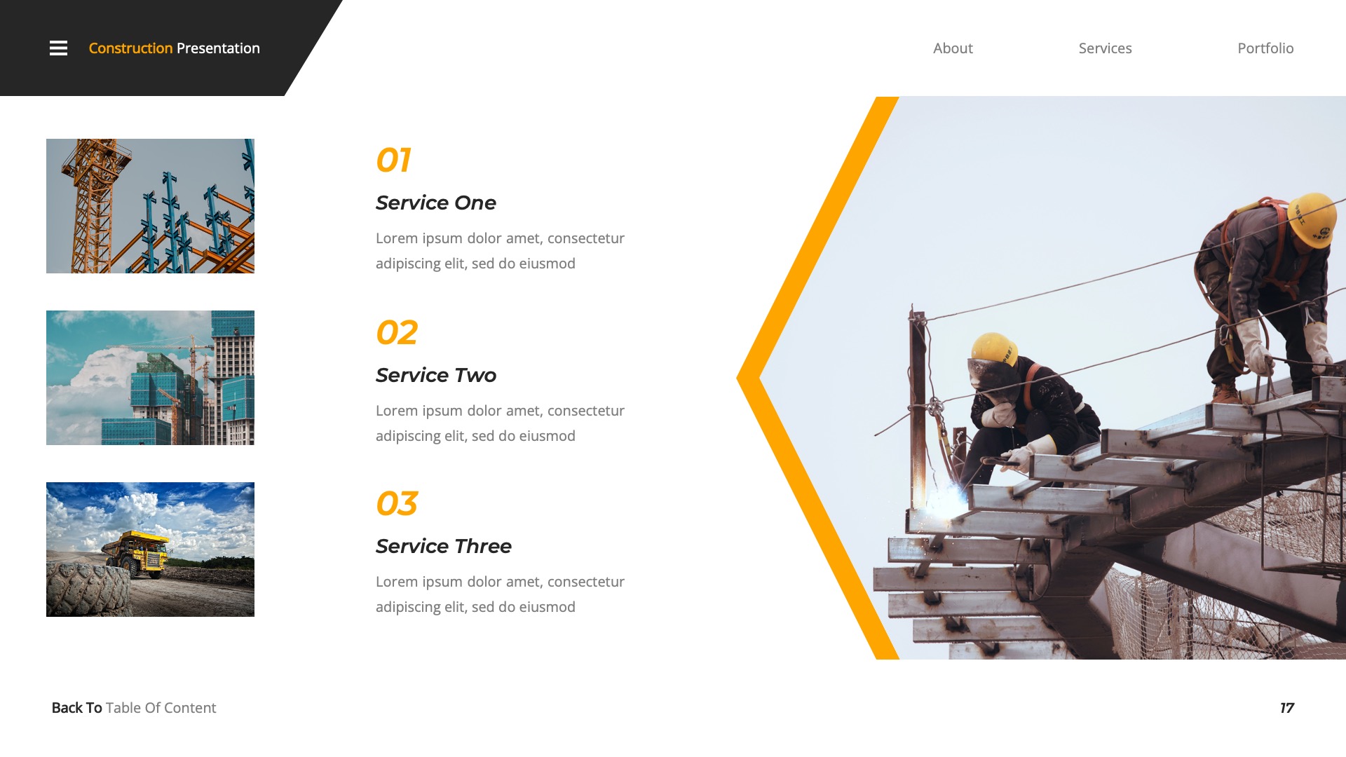 Archione - Construction Google Slides, Presentation Templates ...