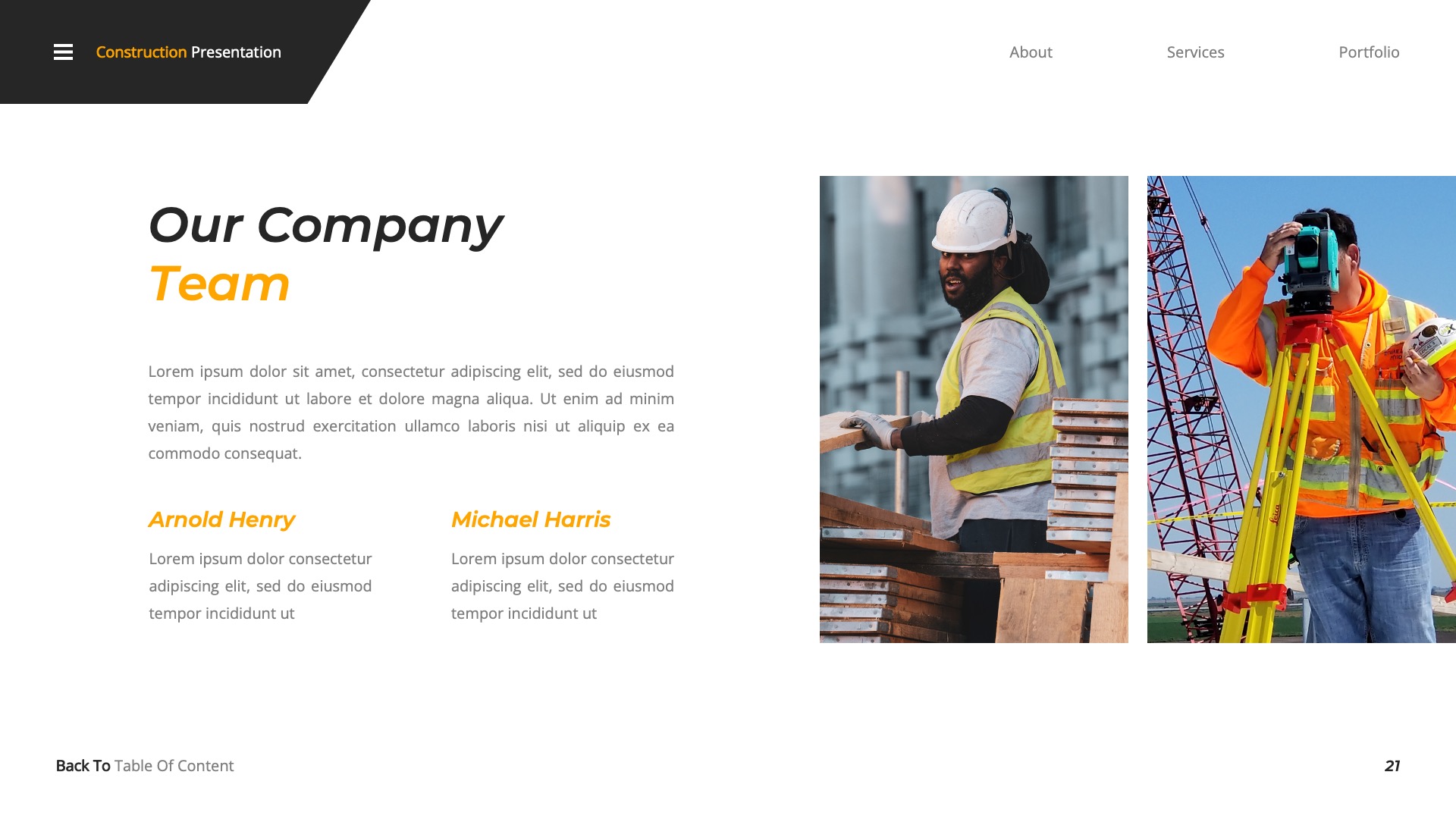 Archione - Construction Google Slides, Presentation Templates ...