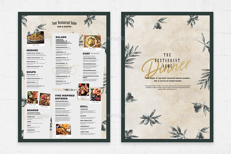 Rustic Menu Template, Print Templates | GraphicRiver