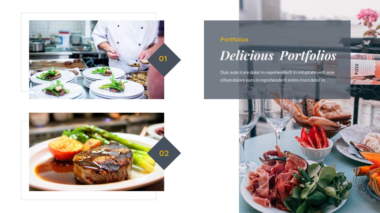 Delicious - Restaurant PowerPoint Template, Presentation Templates
