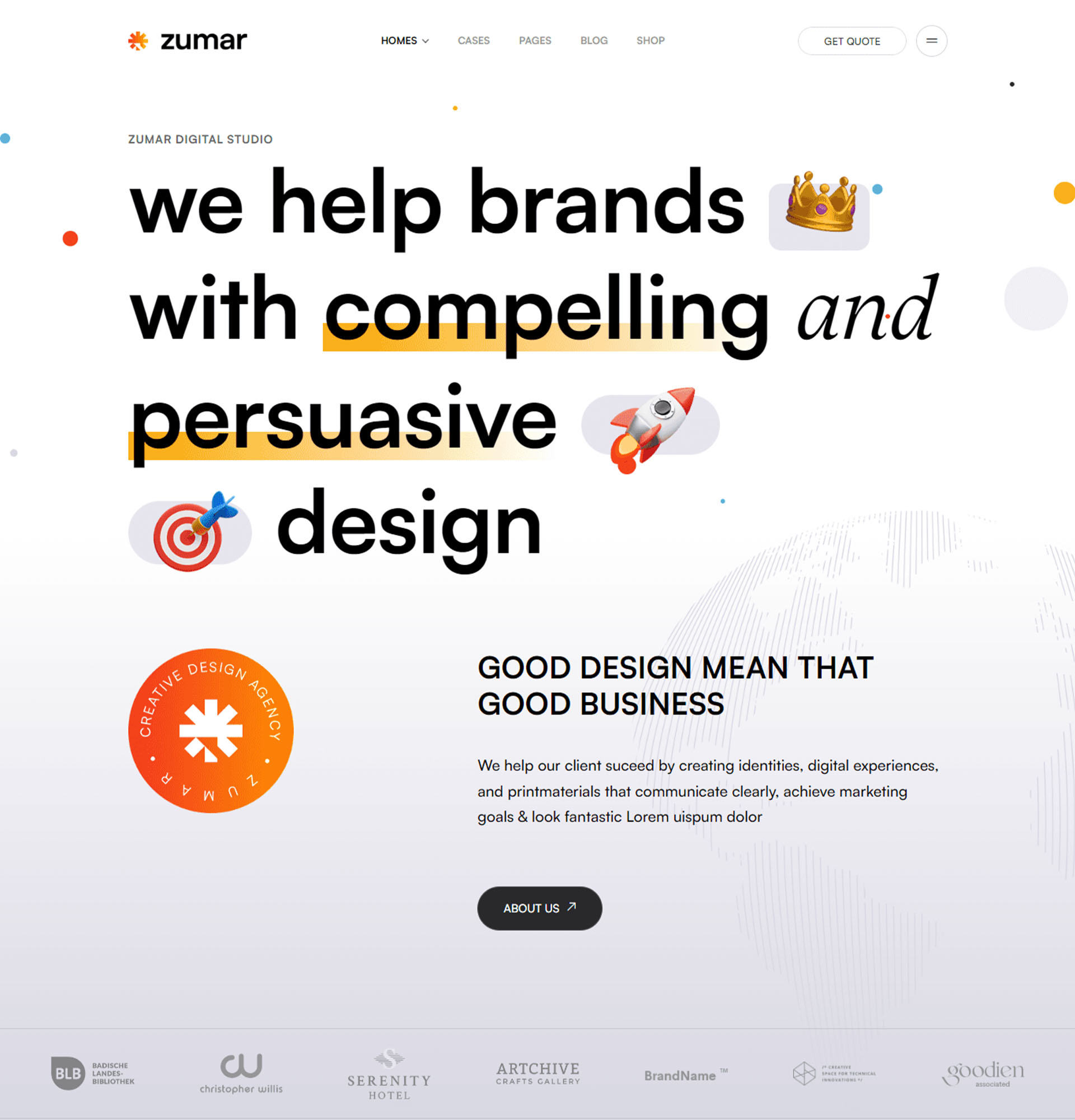 Zumar - Creative & Multipurpose WordPress Theme by ThemesCamp | ThemeForest