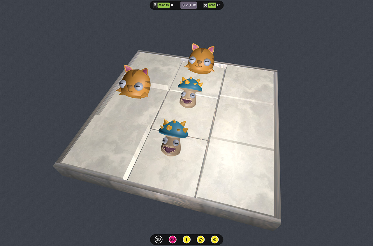 3D Monster Tic Tac Toe - Puzzle Game For Kid by raizensoft | CodeCanyon