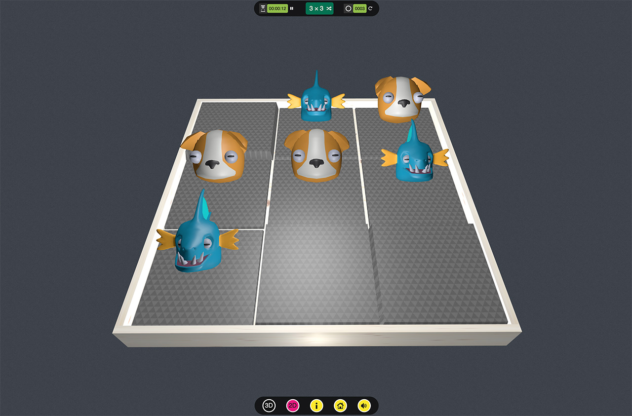 3D Monster Tic Tac Toe - Puzzle Game For Kid by raizensoft | CodeCanyon