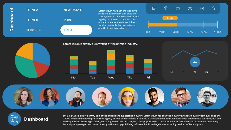 Organizational Data Dashboards PowerPoint Presentation Template ...