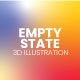 3D Empty State Icon, Icons | GraphicRiver