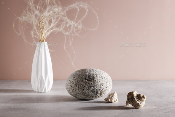 Minimal background for branding and product presentation. natural stone ...
