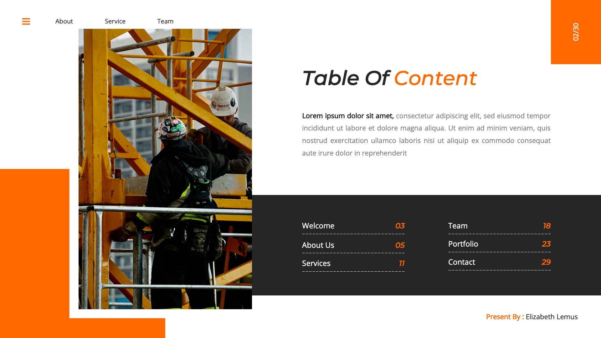 Constructer - Construction Powerpoint Template, Presentation Templates