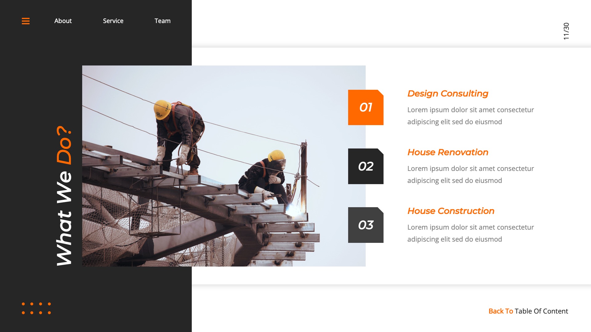 Constructer - Construction Google Slides Template, Presentation Templates