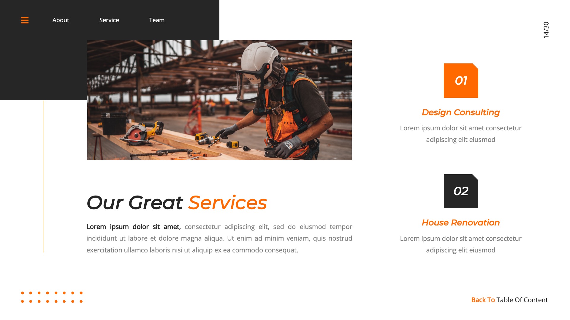 Constructer - Construction Google Slides Template, Presentation Templates
