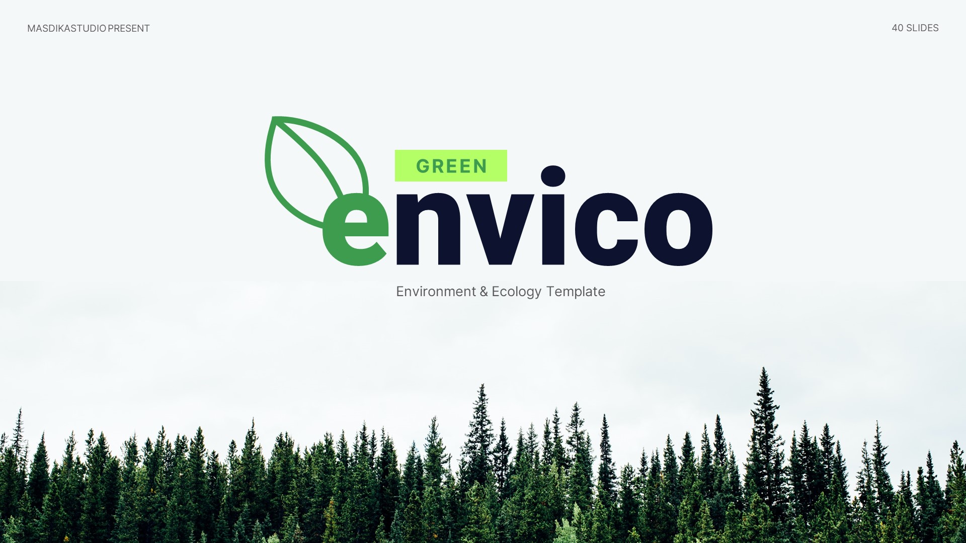 Envico - Environment & Ecology Keynote Template, Presentation Templates