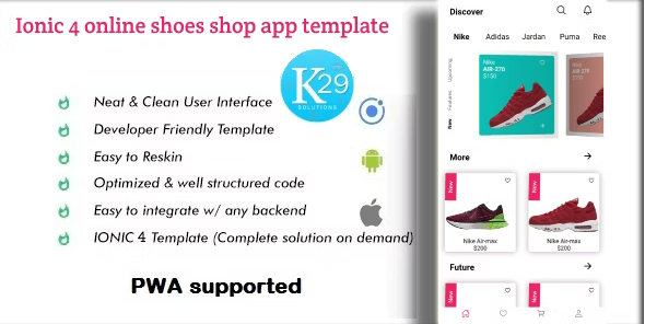 Ionic UI KIT | Big Kit -Biggest ionic App Template Kit - 7 Apps by k29solutions
