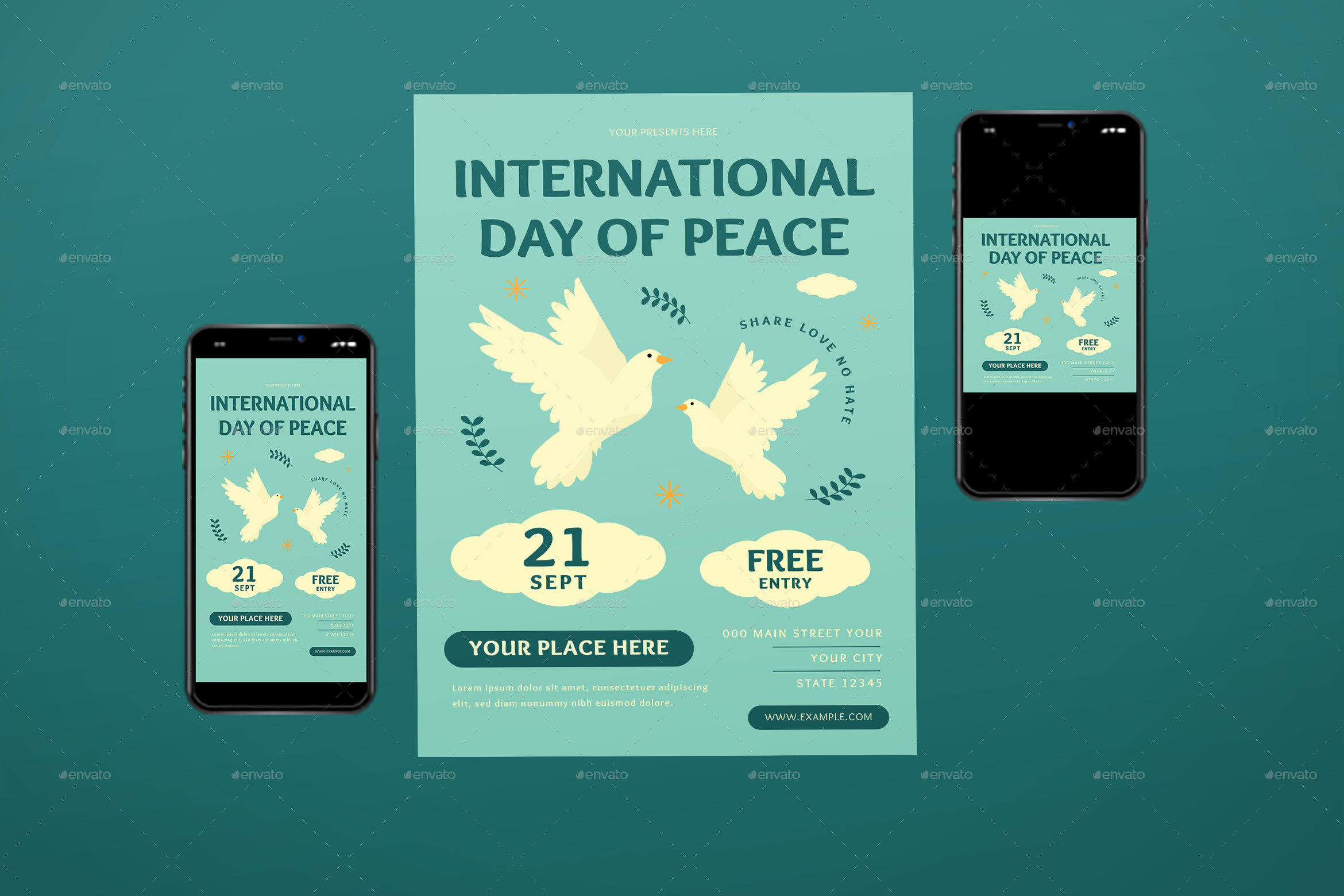 International Day Of Peace Flyer, Print Templates | GraphicRiver