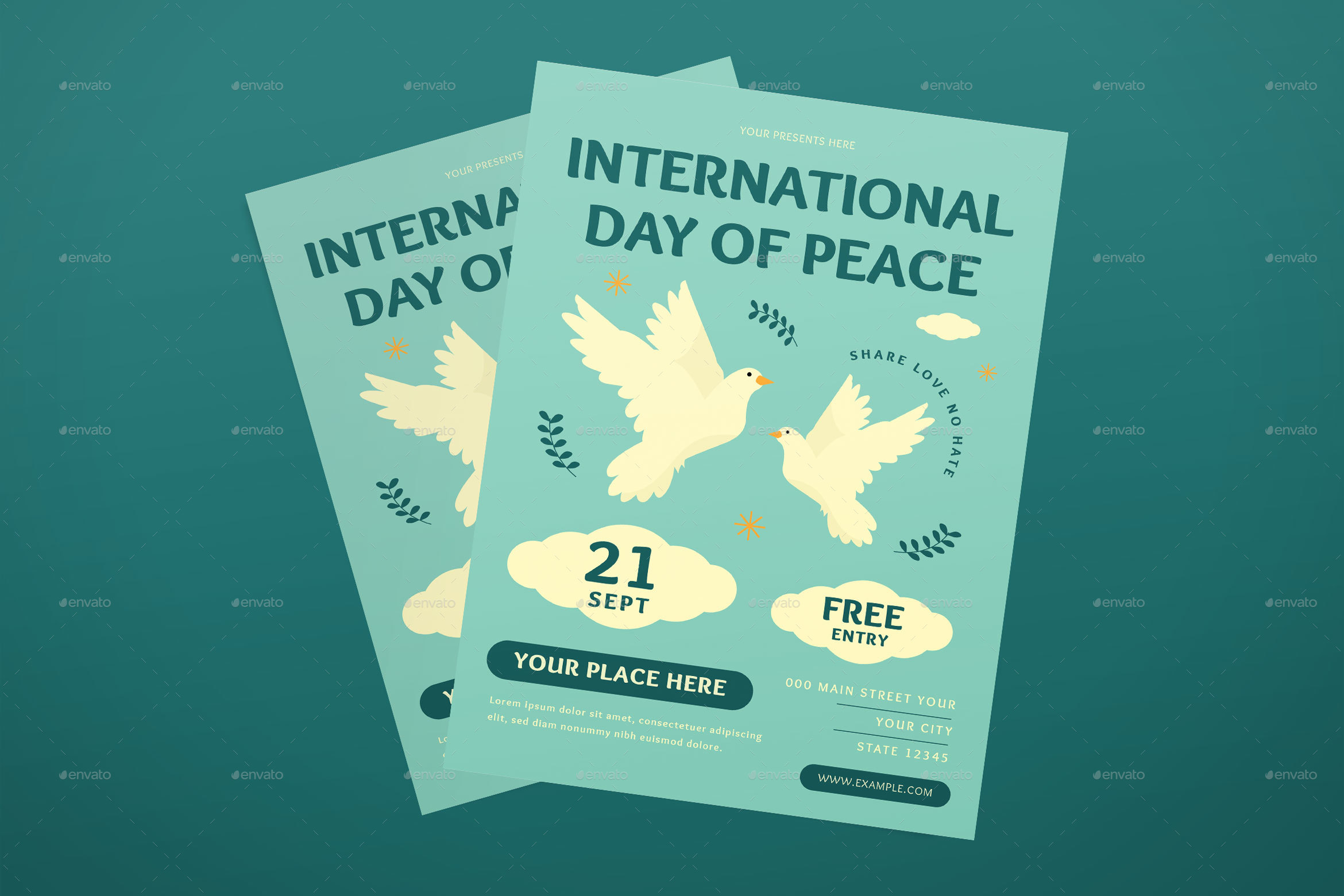 International Day Of Peace Flyer, Print Templates | GraphicRiver