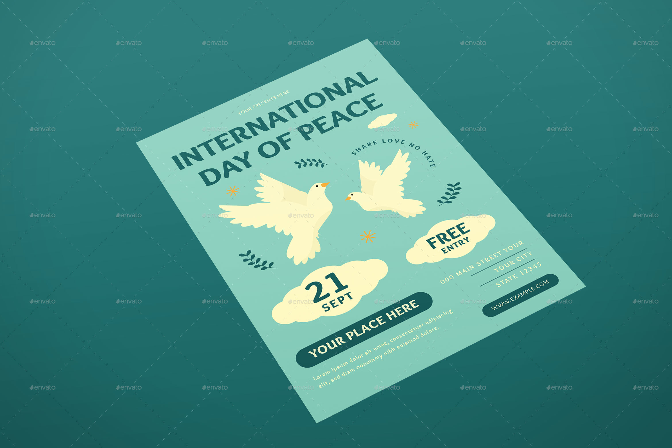 International Day Of Peace Flyer, Print Templates | GraphicRiver