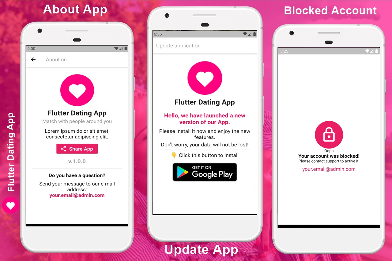 Flutter Complete Dating App for Android & iOS with Admin Panel by AmericoBila