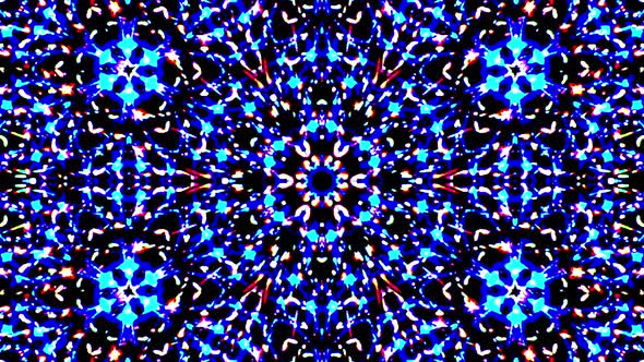 Beautiful abstract kaleidoscope that shines, a radiant light that ...