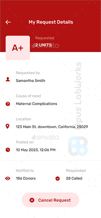 Blood Bank & Urgent Donor App UI| Blood Donation Network & Donor Alert ...