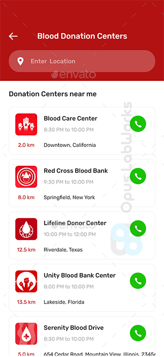Blood Bank & Urgent Donor App UI| Blood Donation Network & Donor Alert ...
