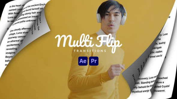 Multi Page Flip Transitions, After Effects Project Files | VideoHive