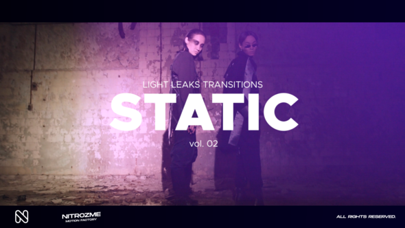 Light Leaks Static Transitions Vol. 02, After Effects Project Files